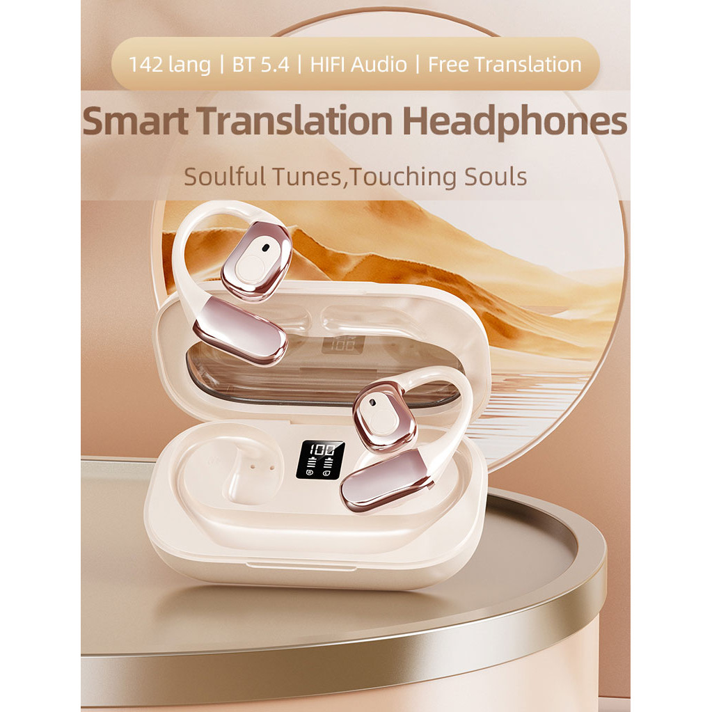 Jual Earbuds Intelligent Translator Device Online 142 Languages Real ...