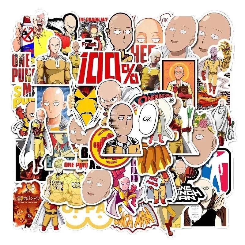 Jual 10/25/50pcs Anime ONE PUNCH MAN Stickers Cartoon Hero DIY Cool ...