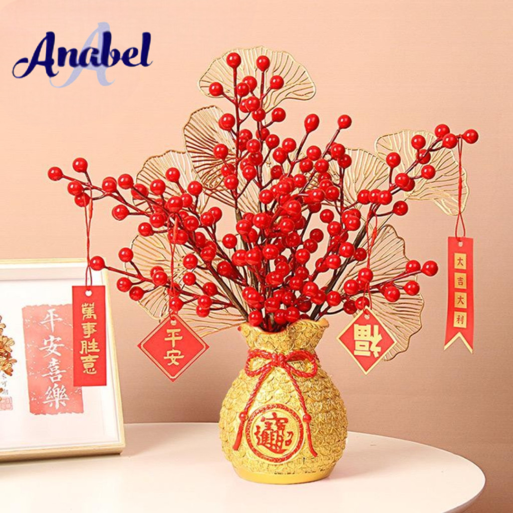 Jual Vas Bunga Imlek Pot Bunga Set Cherry Dengan Vas Dekorasi Chinese ...