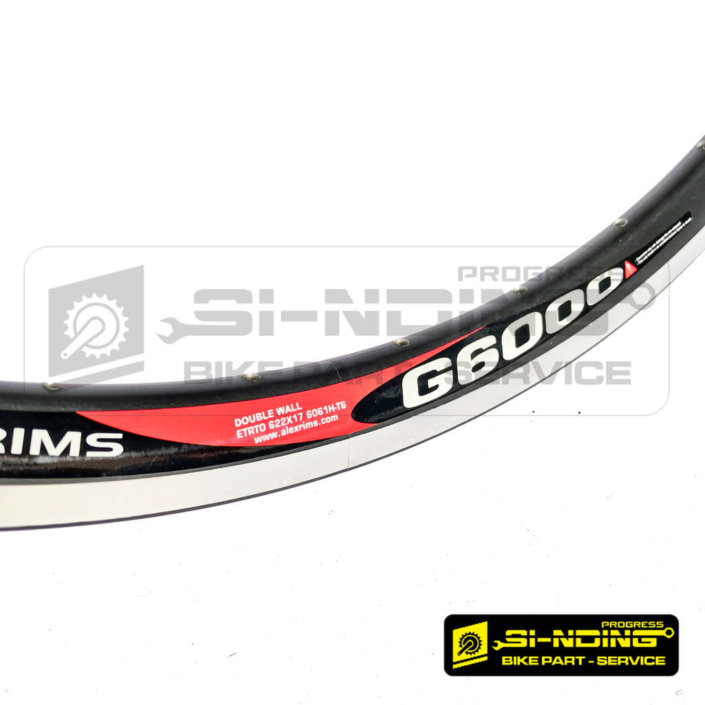 Jual Rims Velg 700c ALEXRIMS G6000 36 Hole Sepeda Fixie Roadbike Double ...