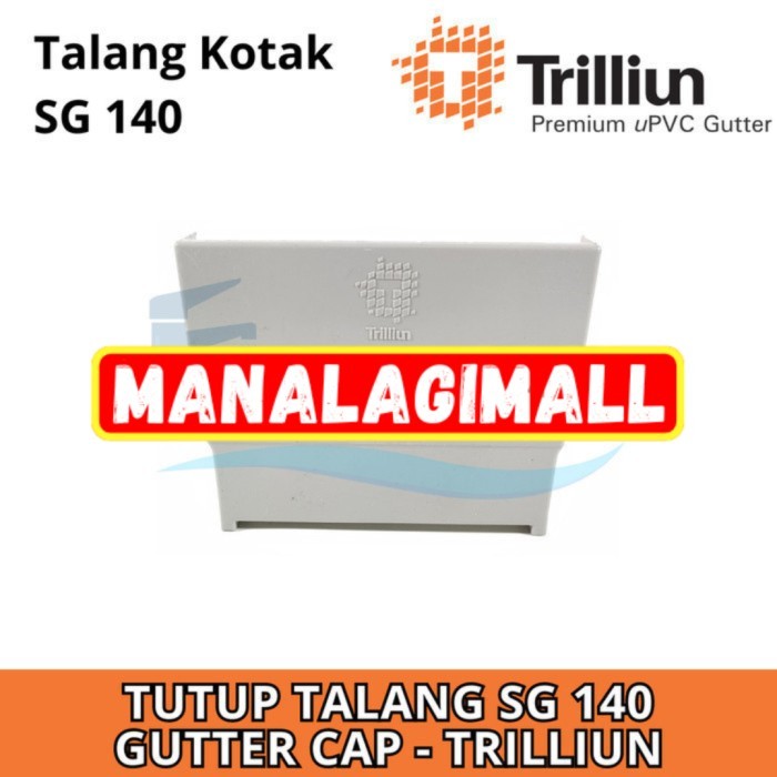 Jual TUTUP TALANG SG 140 TRILLIUN KOTAK PVC SQUARE GUTTER CAP / TUTUP ...