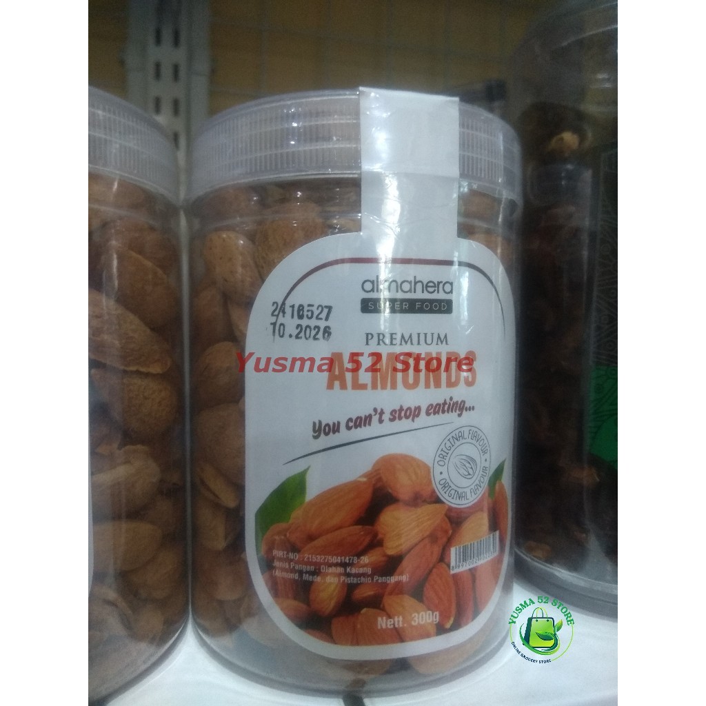 Jual Kacang Almonds Almahera Premium 300Gr - Cemilan Sehat | Shopee ...
