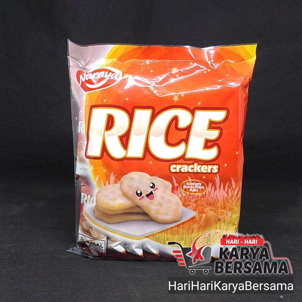 Jual MAKANAN RINGAN BISKUIT NARAYA RICKY RICE CRACKERS BERAS RASA ASIN ...