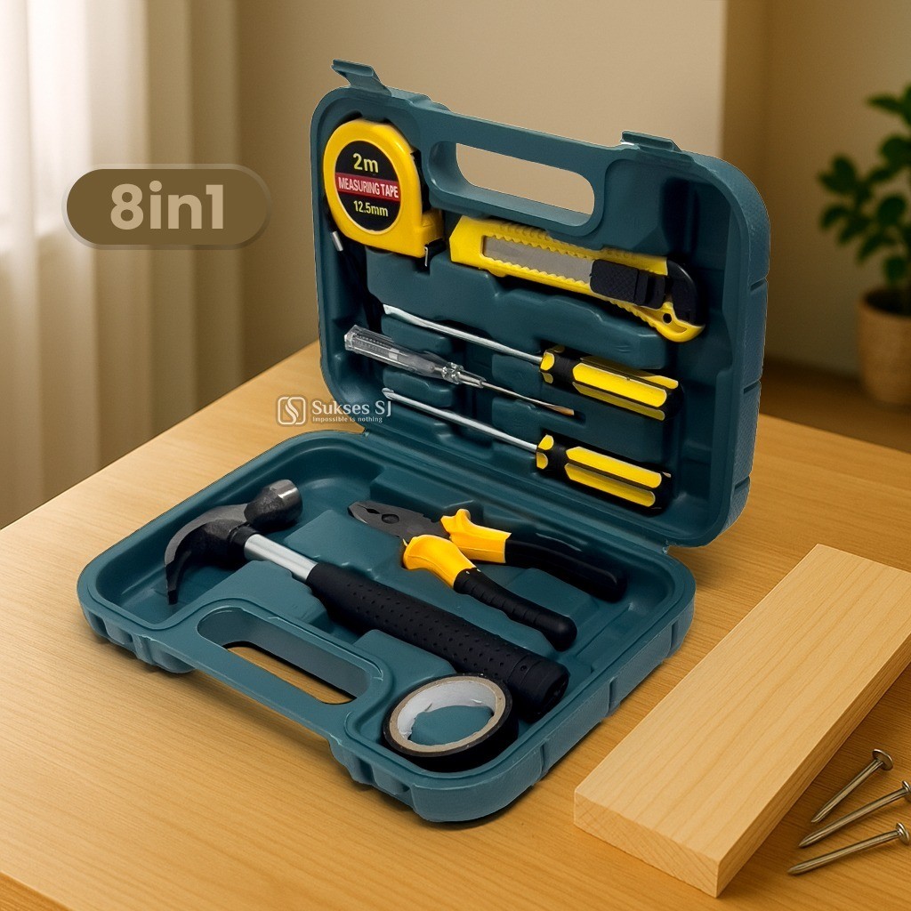 Jual *( AJ ) Alat Perkakas 8 in 1 dan 7 in 1 Tool Kit Tool Set Tool Box ...