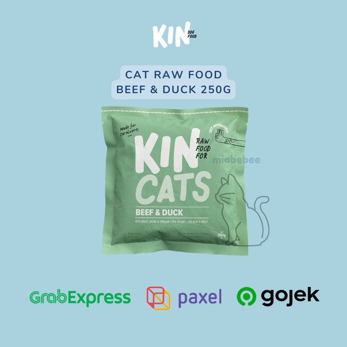 Jual KIN Cats Food - Beef & Duck - Raw Cat Food | Shopee Indonesia