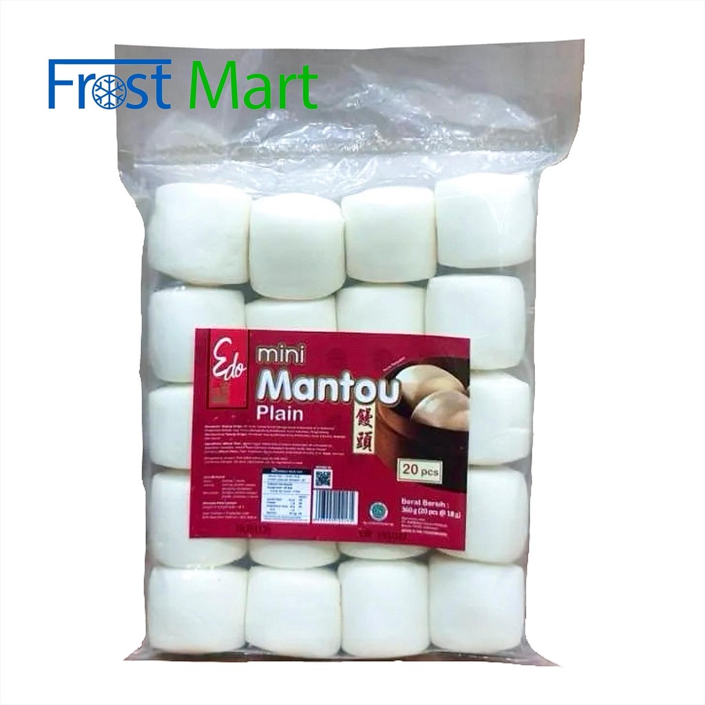 Jual Edo Mini Mantou Plain / Mantao / Mantau Edo Mini 360 Gram isi ...