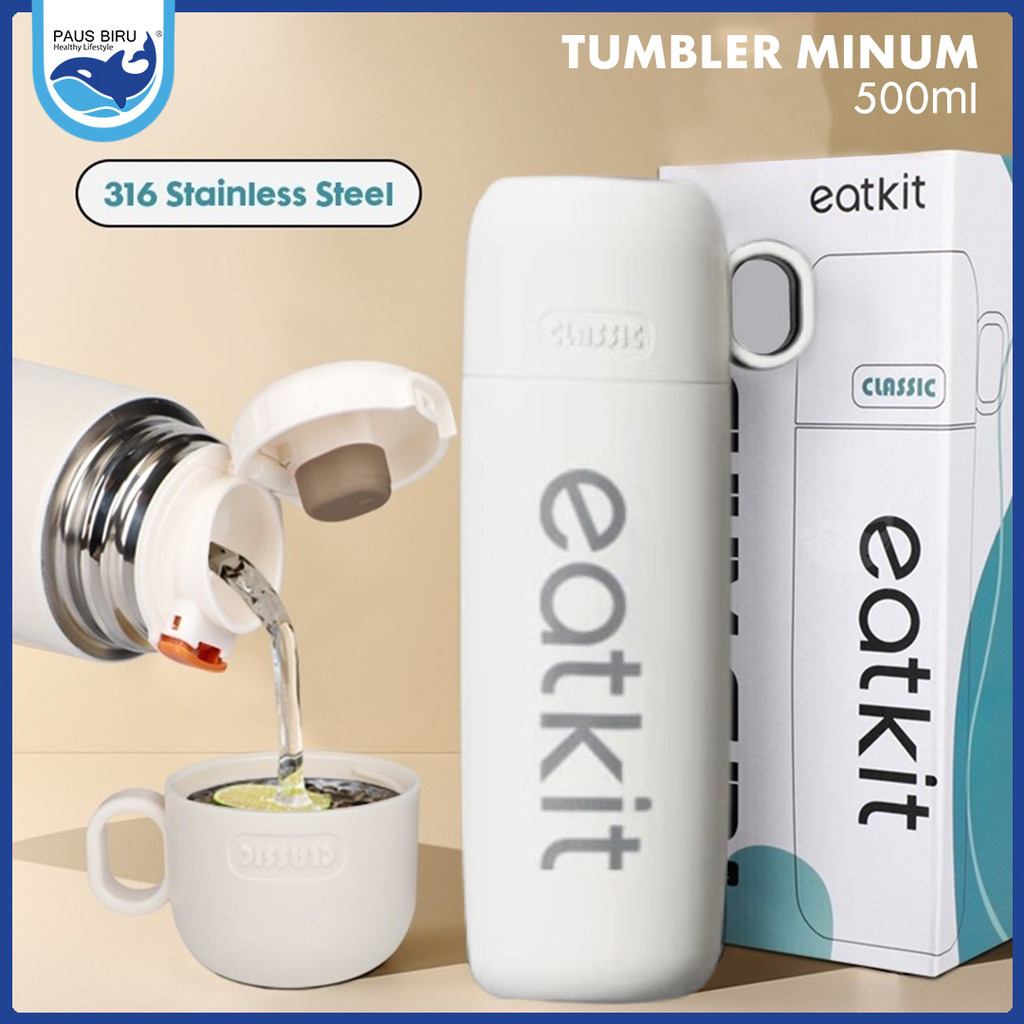 Jual Paus Biru - Tumbler Minum 500ml Stainless Steel Termos Kecil ...