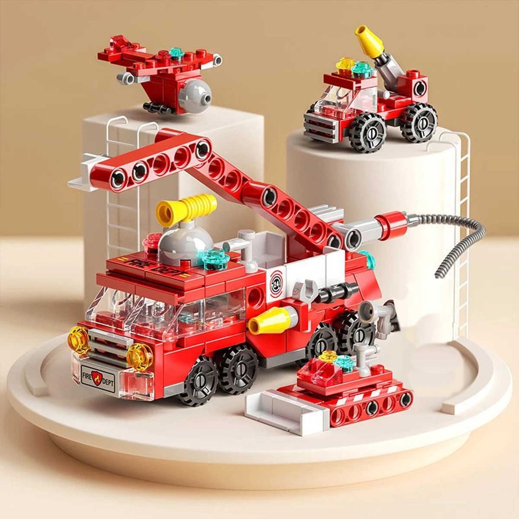 Jual LELE BROTHER Mainan Balok Susun Fire Brigade 6 in 1 LEGO 142 ...