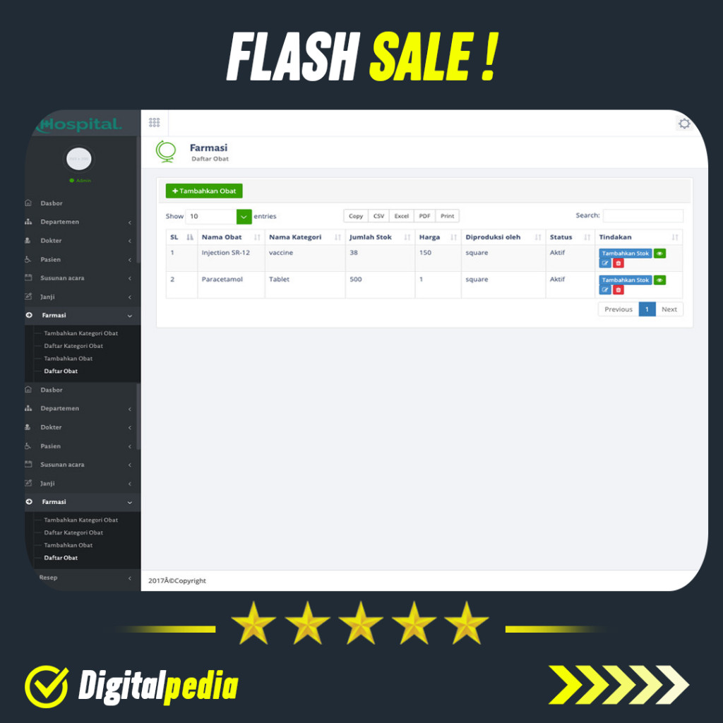 Jual Source Code Program Rumah Sakit Klinik SIM RS Management Plus Web ...