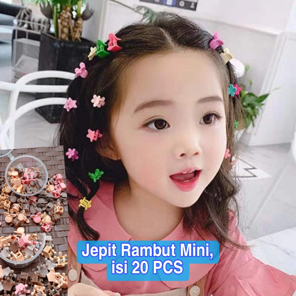 Jual Lushlab - Jepit Rambut Mini Premium isi 20pcs / Jepitan Poni / Jepit rambut Anak / Jepitan ...