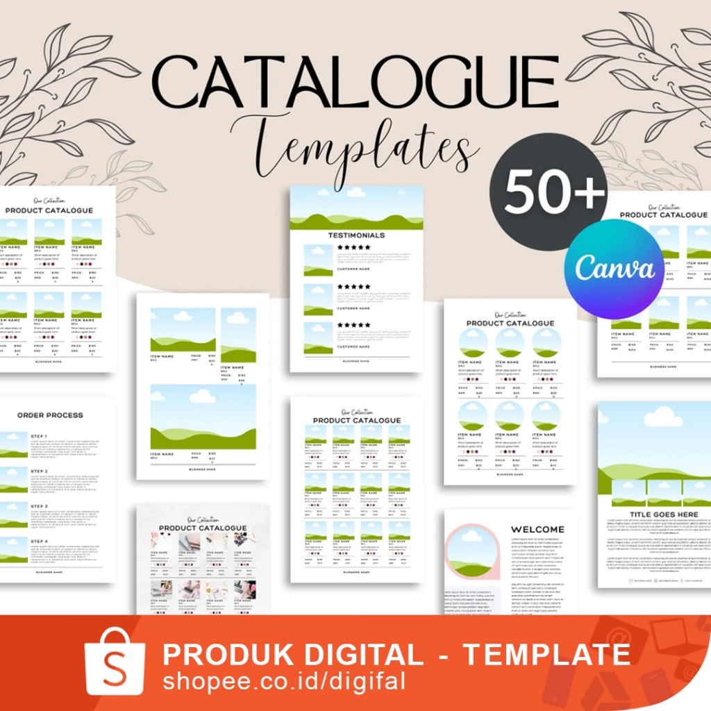 Jual 50+ CATALOGUE TEMPLATES - LINE SHEET, Cataloque Price, Wholesale ...