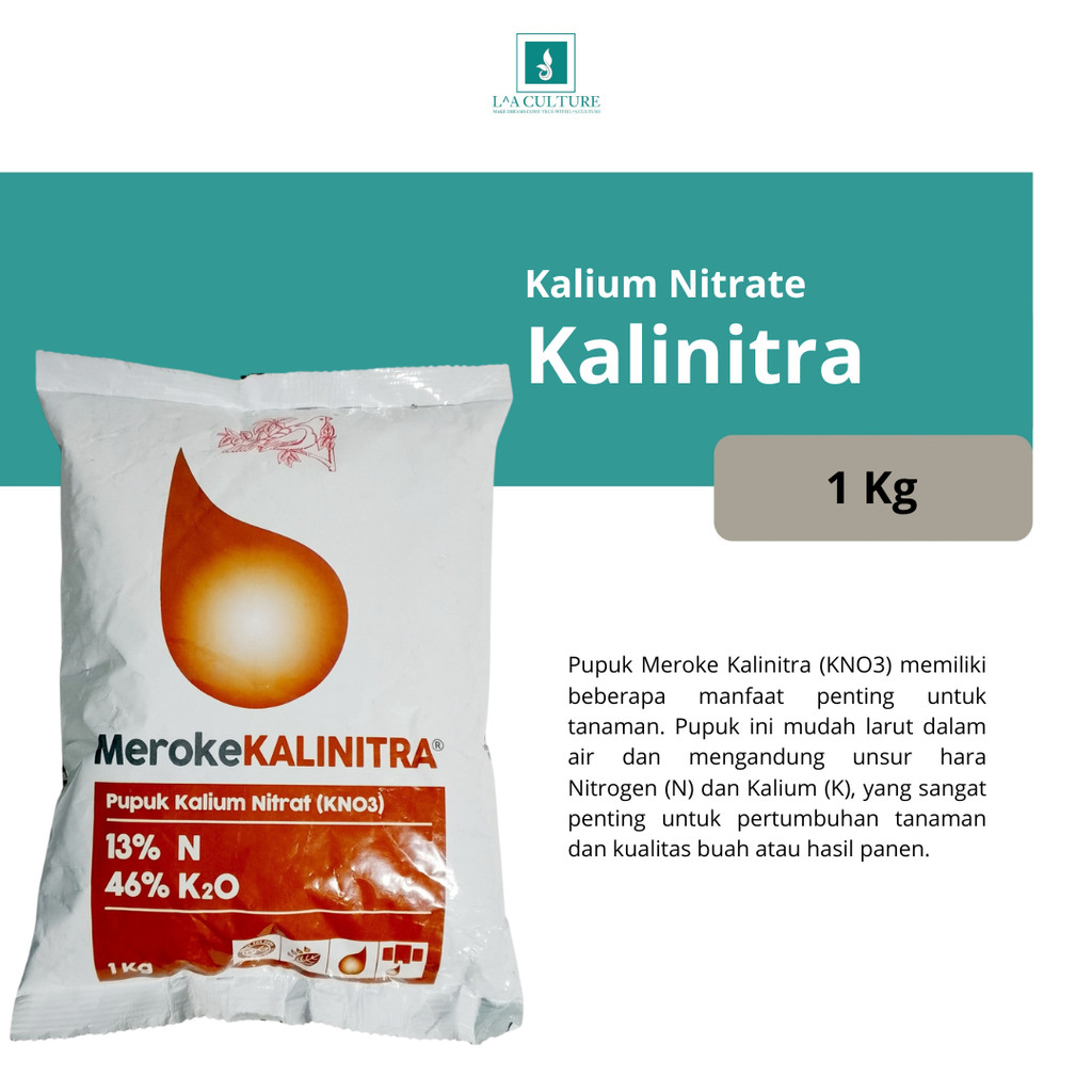 Jual Pupuk Meroke KALINITRA 1 Kg Kalium Nitrat KNO3 Kemasan Pabrik ...