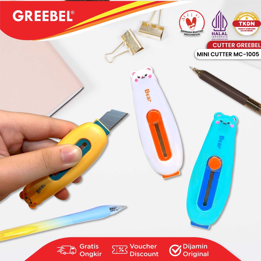 Jual Greebel Mini Cutter (1Pcs) / Kater Mini / Kater Untuk Anak Sekolah ...