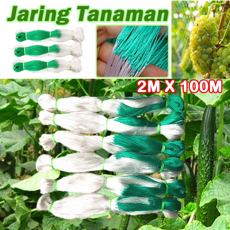 Jual [100M*2M]Jaring Net Rambatan Tanaman Untuk Bertan Jaring Tanaman Buah Anggur Sayuran Anti ...