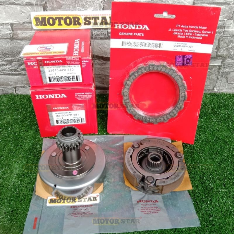 Jual Paket Lonceng Mangkok Ganda Assy+Kampas Kopling KARISMA SUPRA X 125 BATMAN SUPRA X125 KARBU ...