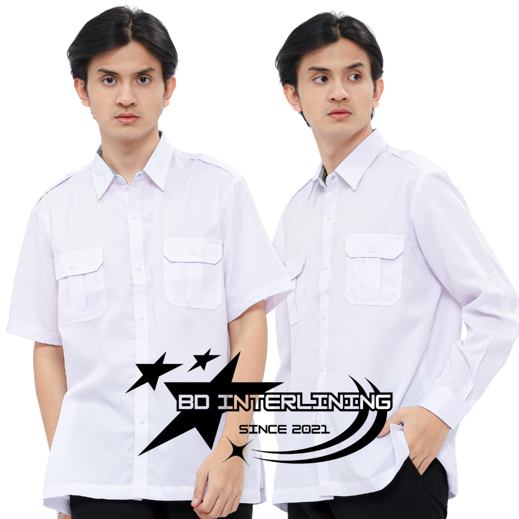 Jual PROMO Baju Kemeja Pria PDH Putih Pppk Pns Asn Dan Guru | Shopee ...