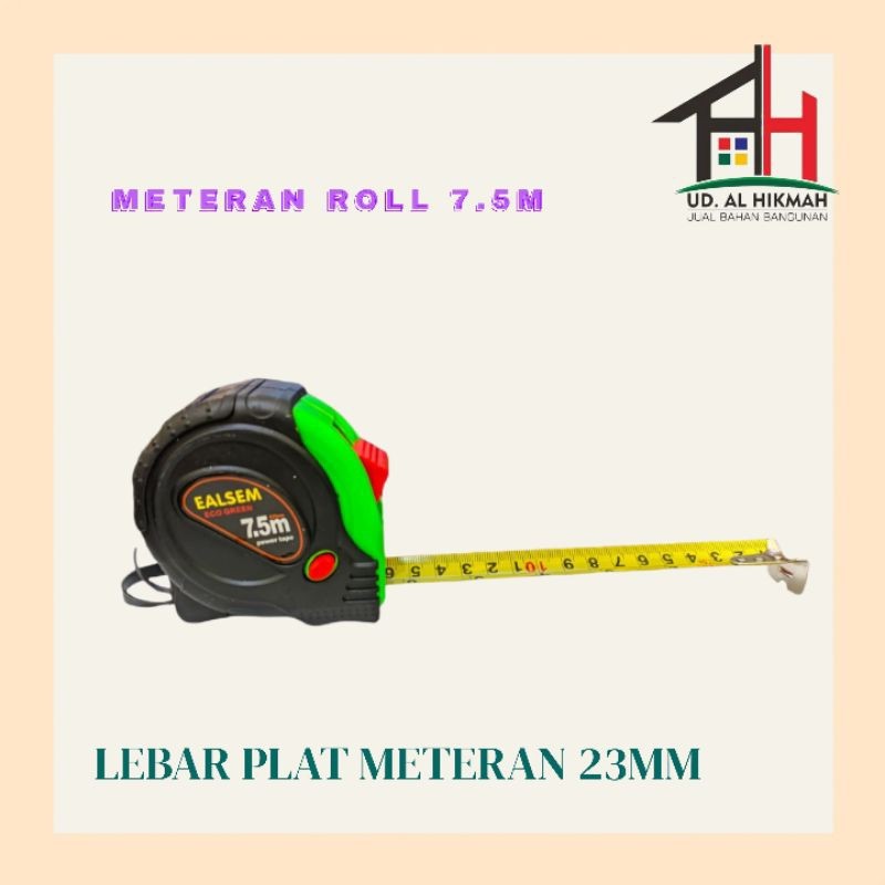Jual Meteran Roll Ealsem Meteran 3 Meter 5 Meter 7.5 Meter / Measuring ...