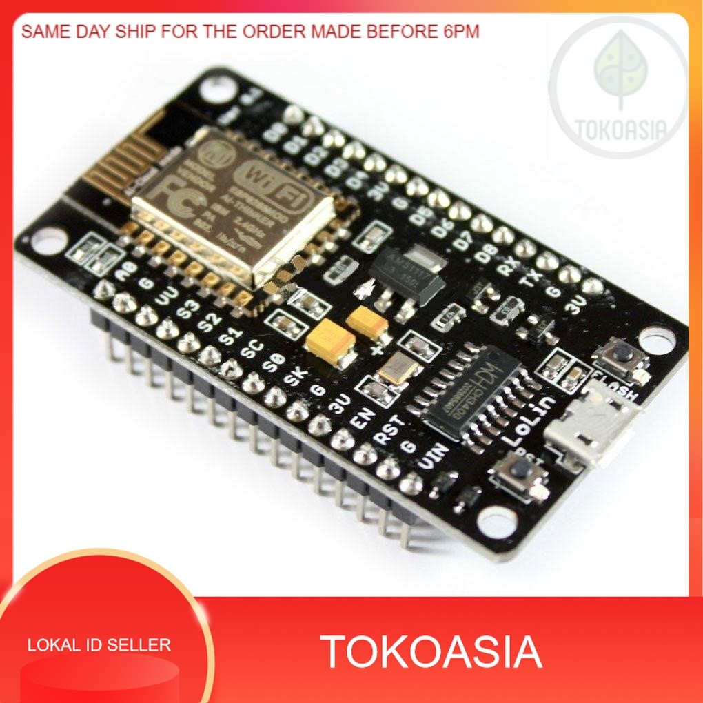 Jual (Local Stock) ESP8266 serial port WIFI module NodeMcu Lua v3 CH340 Developement IOT ...