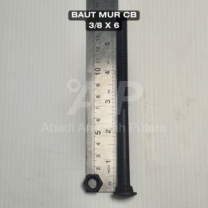 Jual Baut Mur CB 3/8 x 6 inch Baut Payung Truk Pagar Bemper | Shopee ...