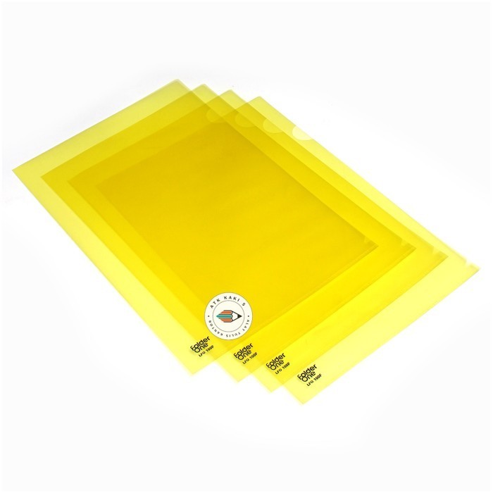 Jual ⭐BISA COD⭐ Map L / Map Bening Folder One Folio / F4 Warna PERLUSIN ...