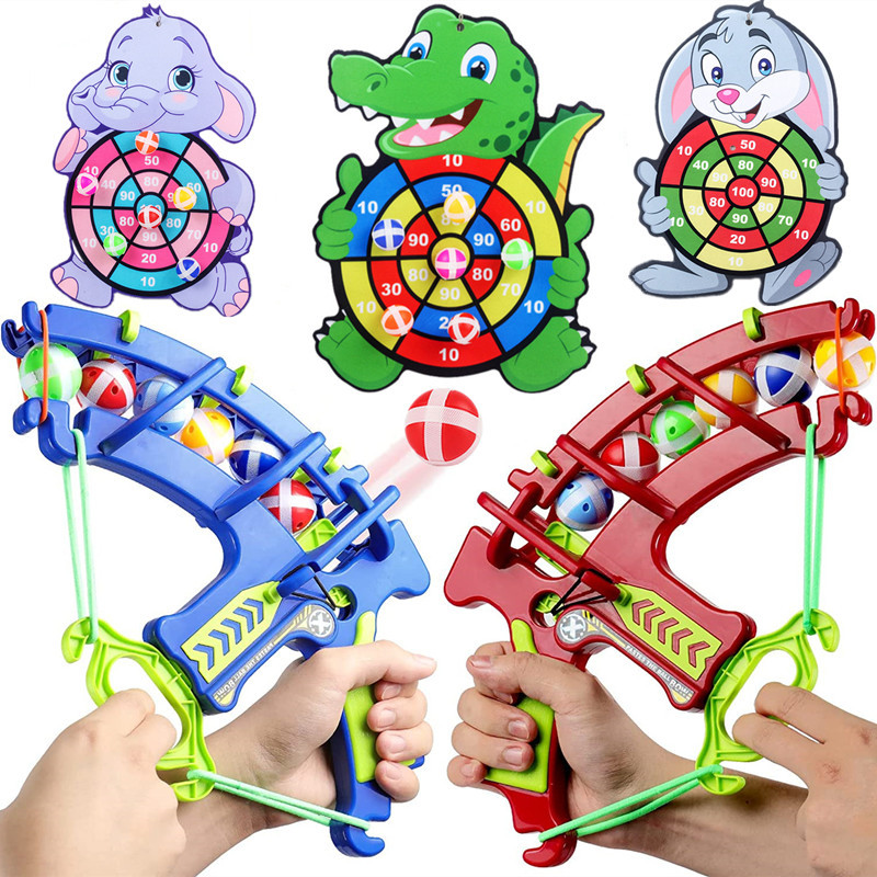 Jual Montessori Throw Sport Shooting Target Sticky Ball Dartboard ...
