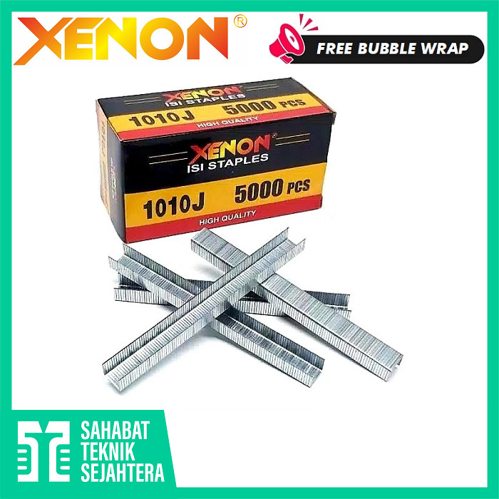 Jual XENON 1010J Isi Staples Mesin Paku Tembak U Mata Air Nailer Nail ...