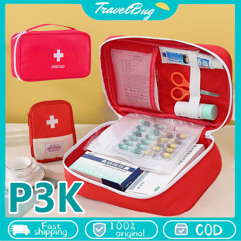 Jual First Aid Kit P3K Tas Obat Kesehatan Mobil Rumah Outdoor Medis ...