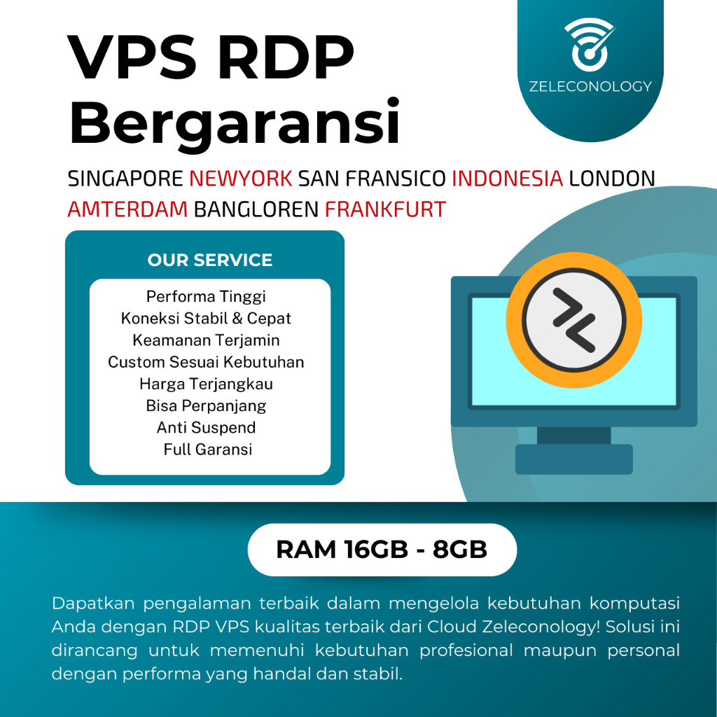 Jual RDP WINDOWS SPEK RAM 8GB-4CORE / RAM 16GB-8CORE FULL ADMIN ...