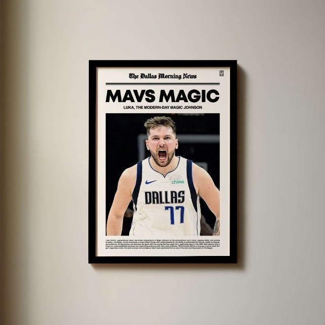 Jual Poster NBA Luka Doncic Mavericks Art Print | NBA Wonder Boy ...