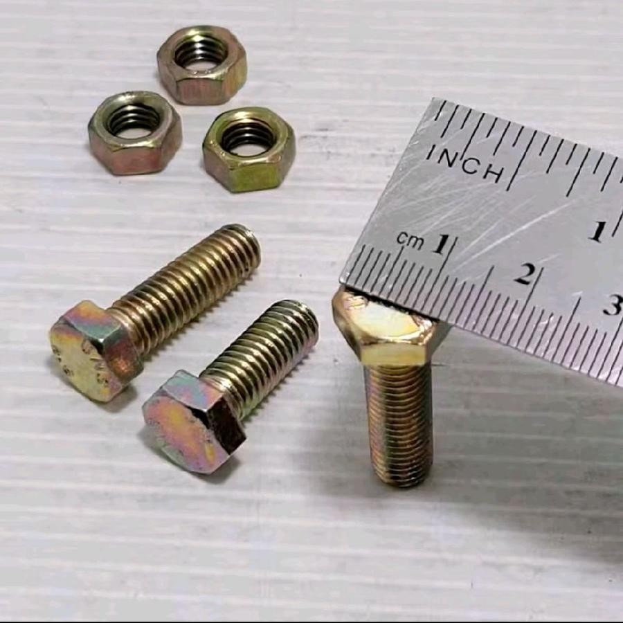 Jual BAUT MUR KUNING / BMK M6 LENGKAP / BAUT HEX M6 / BAUT MUR SERBAGUNA / KUNCI BAUT 10 -Ukuran ...