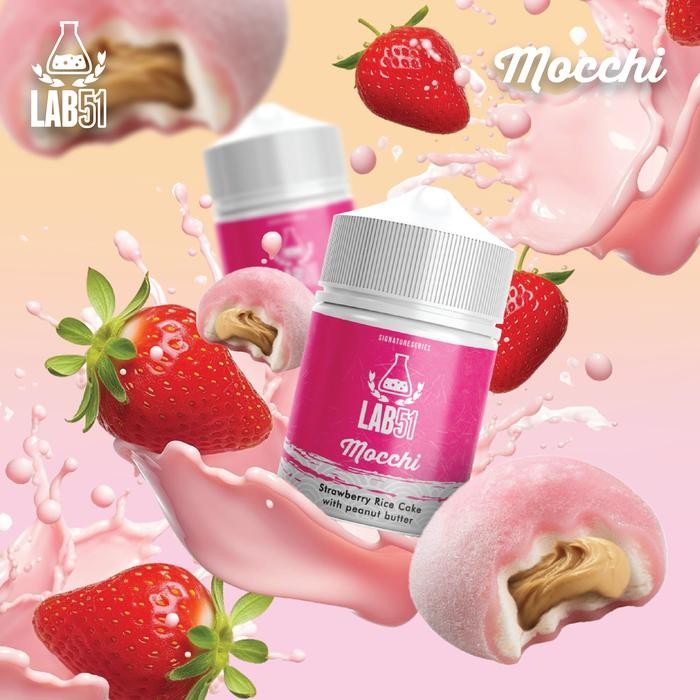 Jual Lab51 Mocchi 60mL by Lab51 - Liquid Lab51 Strawberry Rice Cake with Peanut Butter | Shopee ...