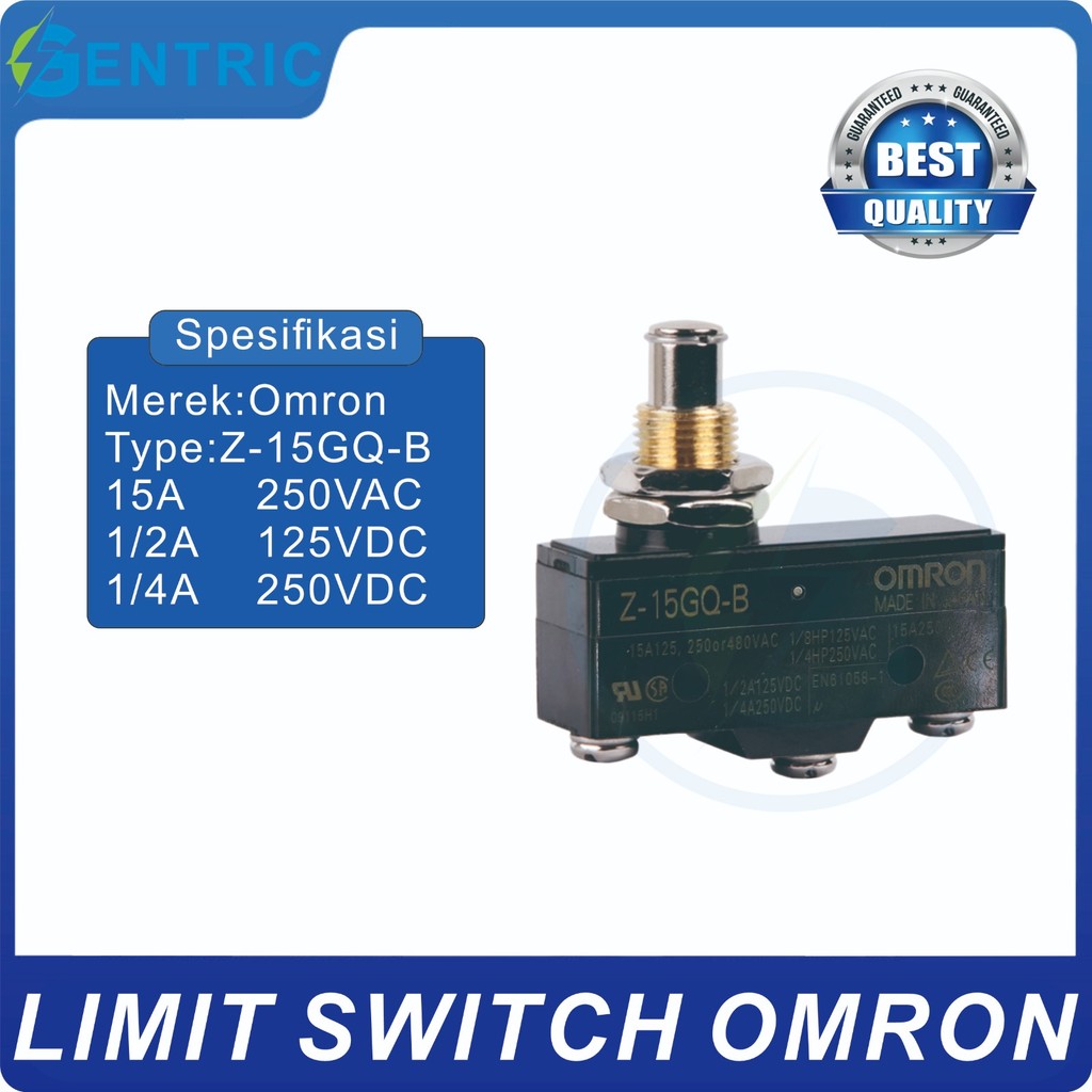 Jual MICRO SWITCH LIMIT SWITCH Z-15GQ-B OMRON BEST QUALITY. | Shopee Indonesia