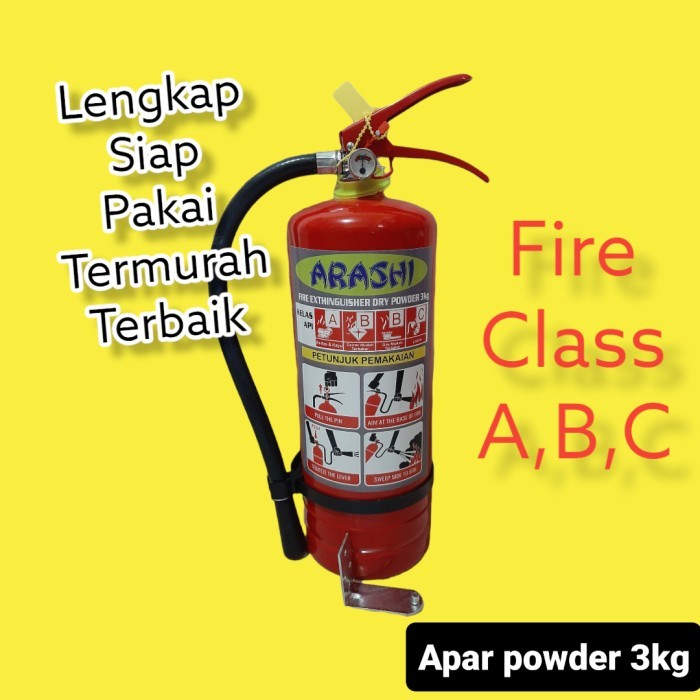 Jual Apar powder 3kg alat pemadam api fire extinguisher garansi ...