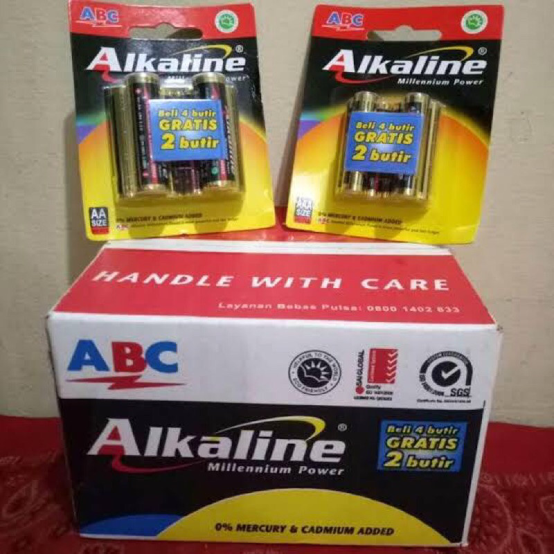 Jual BOX ISI 12 PAK Baterai Alkaline AA isi 6 (pack). 1 Dus isi 12 Pack (72 pcs) | Shopee Indonesia
