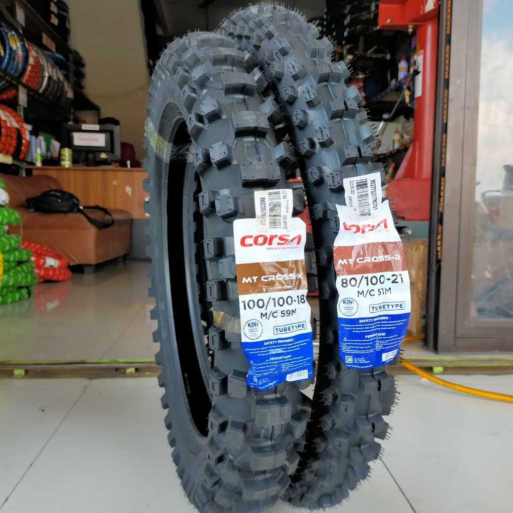 Jual Paket / Satuan Ban Motocross 80/100-21 100/100-18 Corsa MT Cross R ...