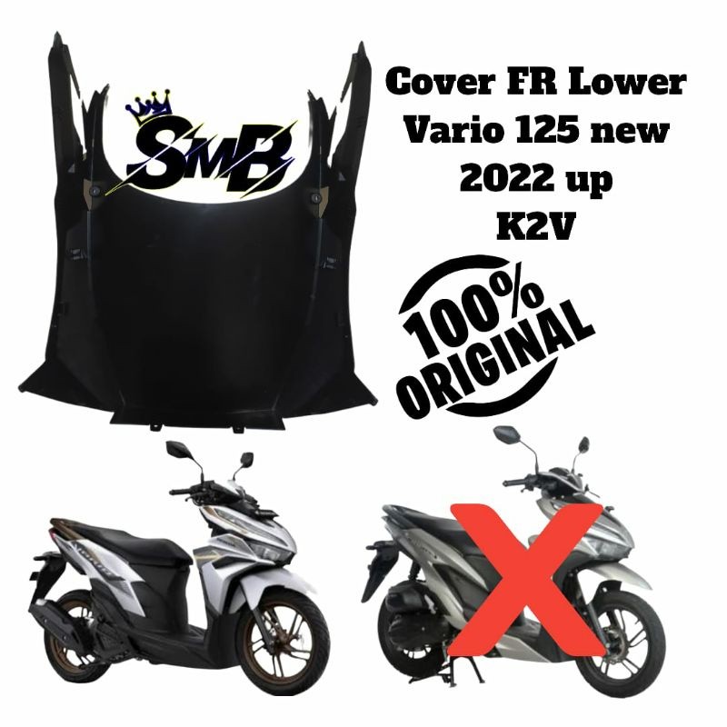 Jual SHIMAN_SHOP Cover FR lower dek paruh penahan lumpur vario 125 new ...