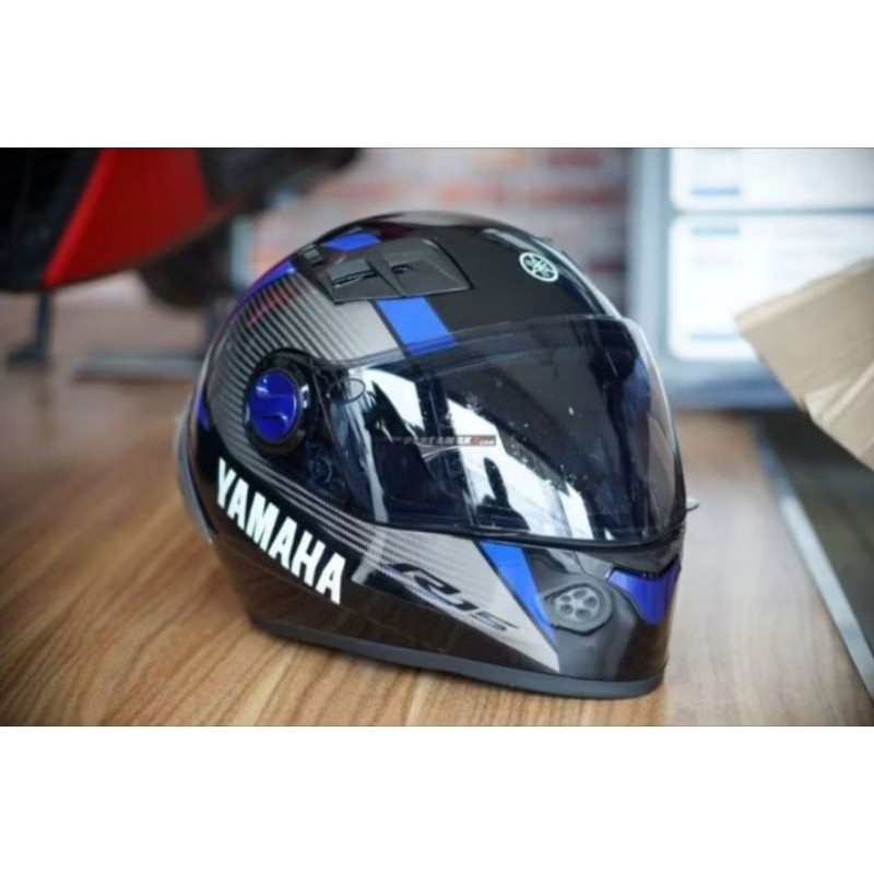 Jual HELM YAMAHA FULL FACE R15 CONNECTED ORIGINAL / HELM YAMAHA R15C ...