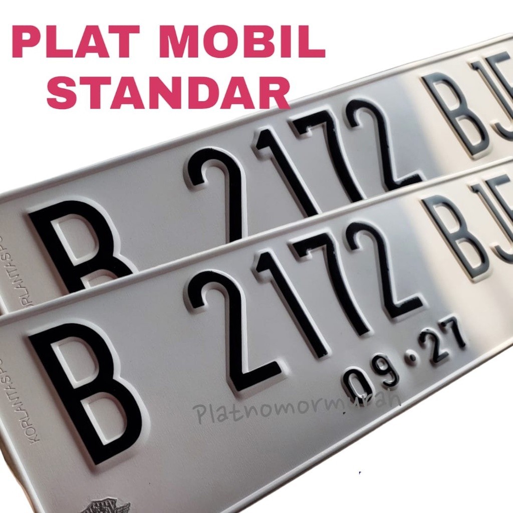 Jual buat paling baru plat nomor plat mobil putih terbaru | Shopee ...