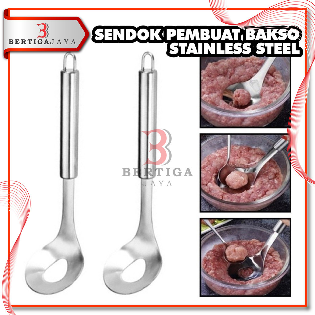 Jual BJ Sendok Cetakan Pembuat Bakso Stainless Steel Cetak Baso Pentol ...