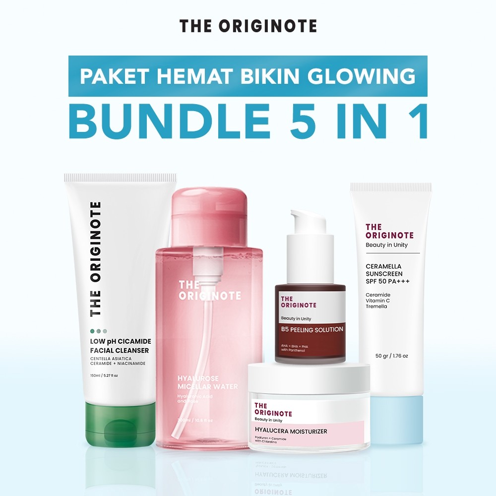 Jual NEW SPECIAL BUNDLE 5in1 The Originote Paket Skincare Micellar ...