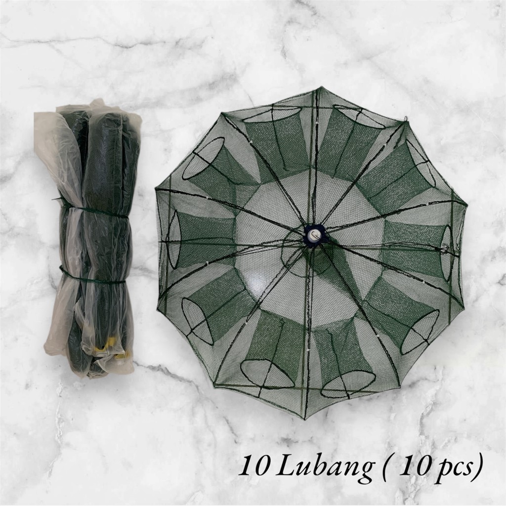 Jual (10pcs)Bubu Perangkap Jebakan Jaring Jala Prangkap Lipat Ikan ...
