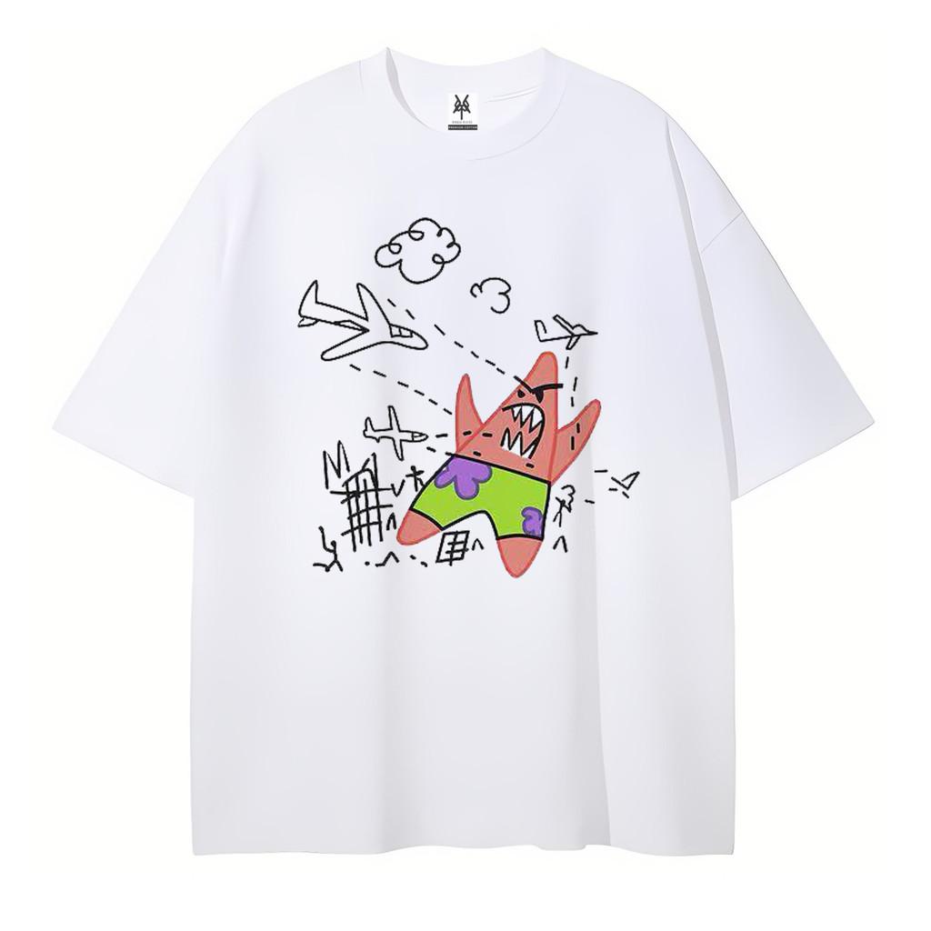 Jual Patternmerch "Patrick Star tanda tangan" Oversized T-shirt | kaos ...