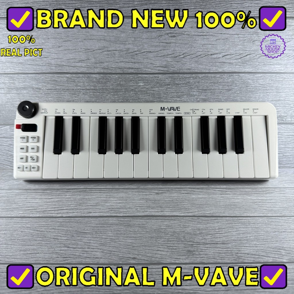 Jual M Vave Midi Keyboard Controller Bluetooth Smk 25 Mini 25 Keys Portable Shopee Indonesia