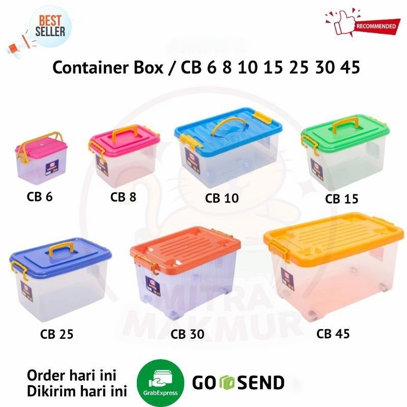 Jual Container Box Shinpo Kontener Kotak Kontainer CB 8 10 15 25 30 45 70 82 95 130 150 L Liter ...