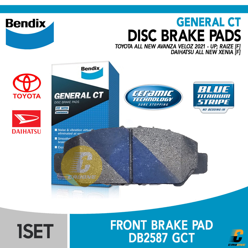 Jual BENDIX Brake Pad Kampas Rem Depan TOYOTA RAIZE ALL NEW AVANZA VELOZ 2021-Up GCT DB2587 ...