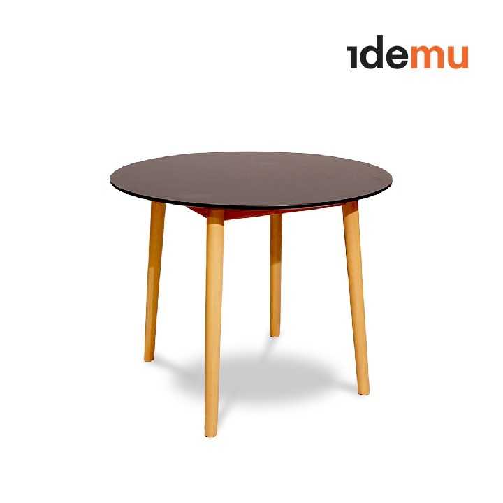 Jual IDEMU by VIVERE - Verde Round Dining Table Black Meja Makan ...