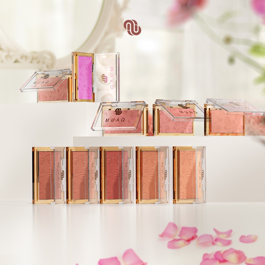 Jual MUAQ Luxurose Powder Blush blush bubuk dengan hasil akhir semi ...