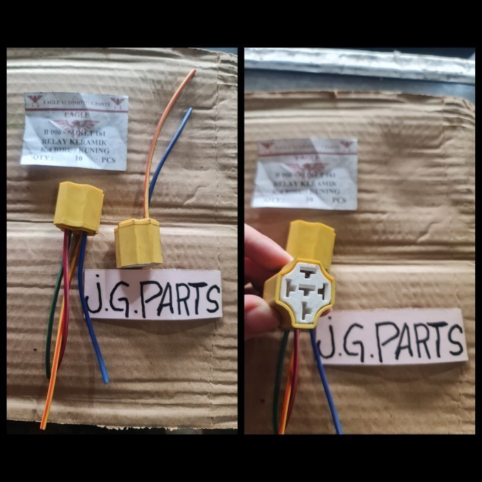 Jual SOCKET RELLAY KERAMIK / RELAY LAMPU MOBIL TRUK KAKI 4 / PIN 4 ...