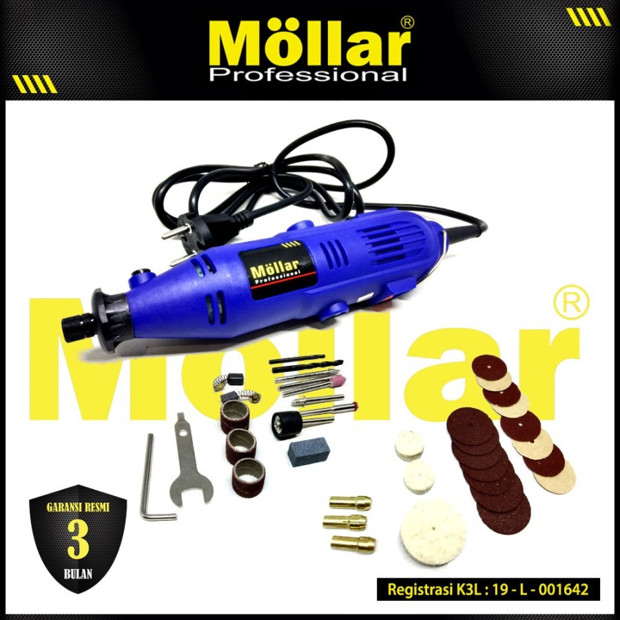 Jual GH45RT MOLLAR MG005B Mini Grinder Set 40 Pcs Bor Gerinda Tuner ...