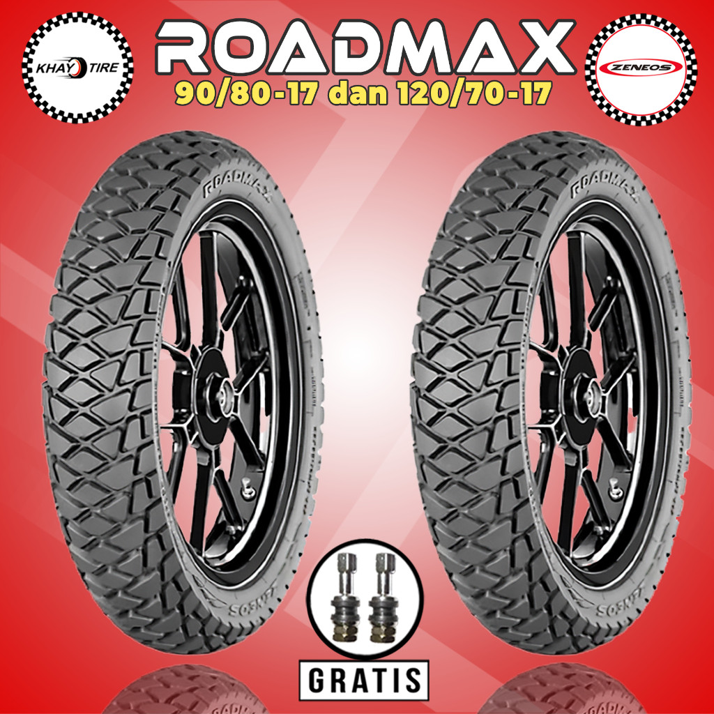 Jual Paket Ban Motor Adventure - GTR - MX KING - Supermoto Zeneos Roadmax 90/80 + 120/70 Ring 17 ...